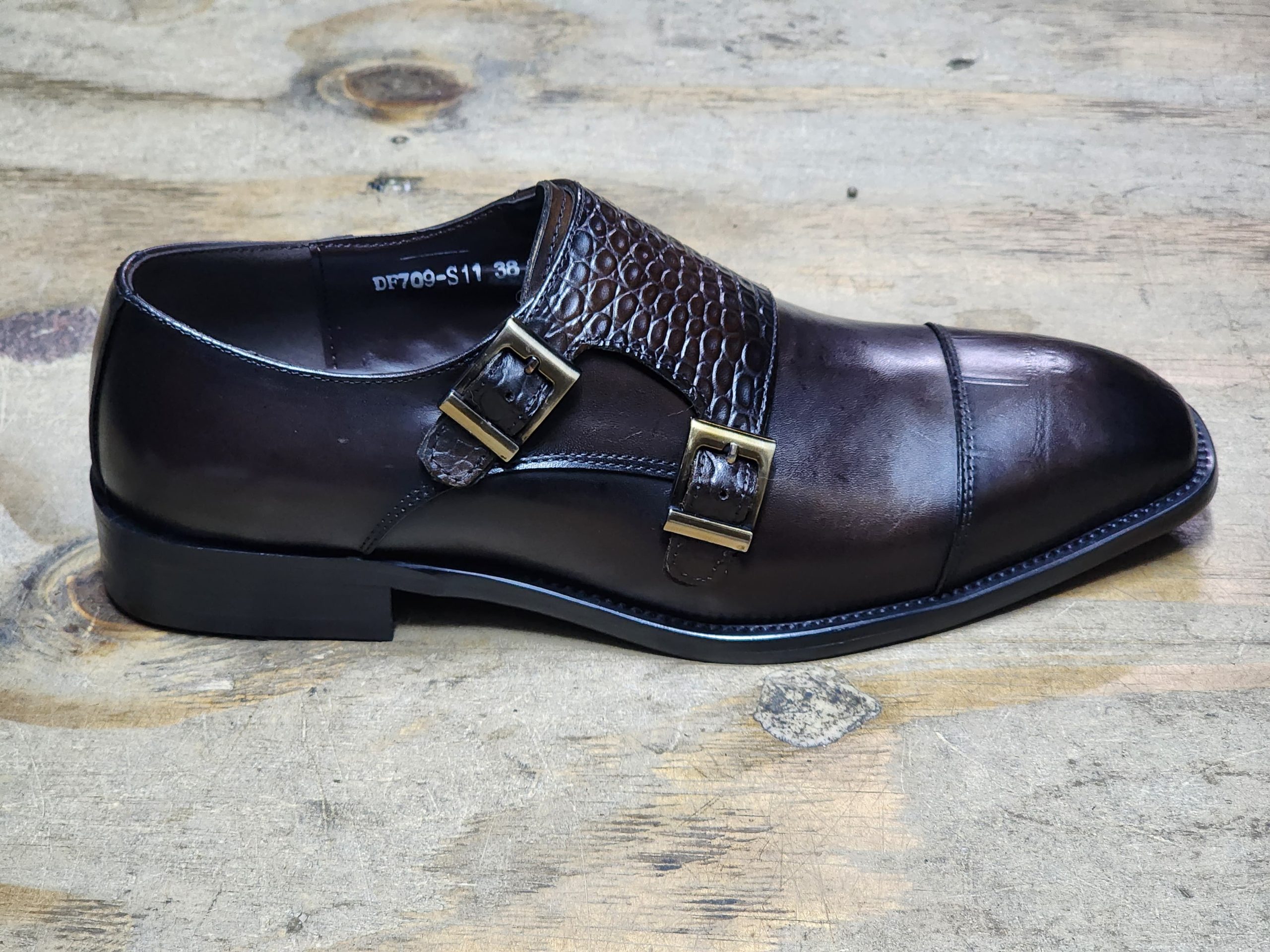 Roberto Raniera Brown Leather Twin Buckle | Style Fusionz